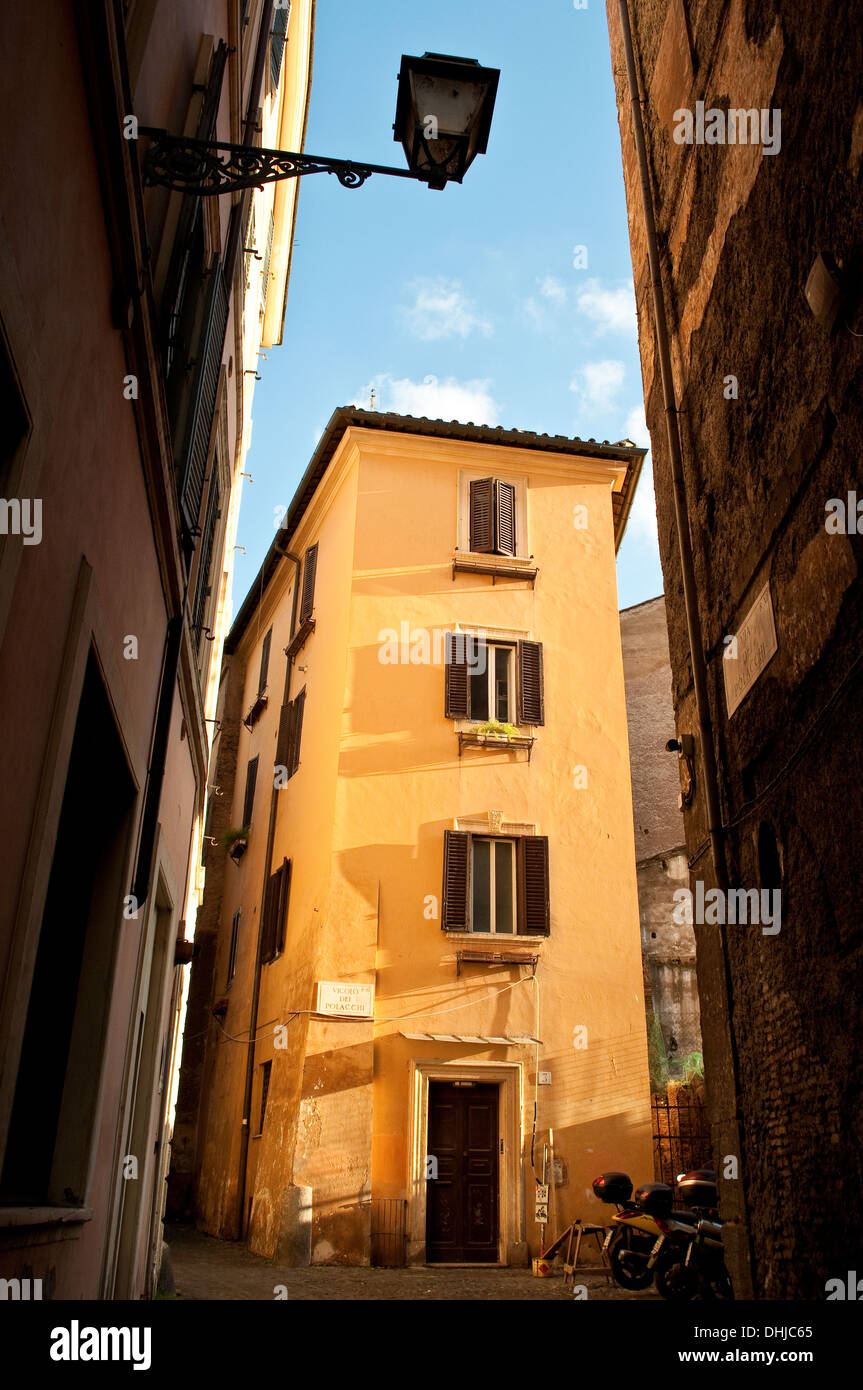 Atmospheric corner in the rione of Sant'Angelo, Rome Italy Stock Photo ...