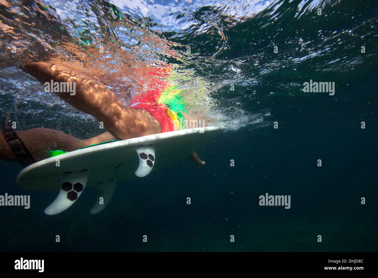 Surfing underwater view hi-res stock photography and images - Alamy