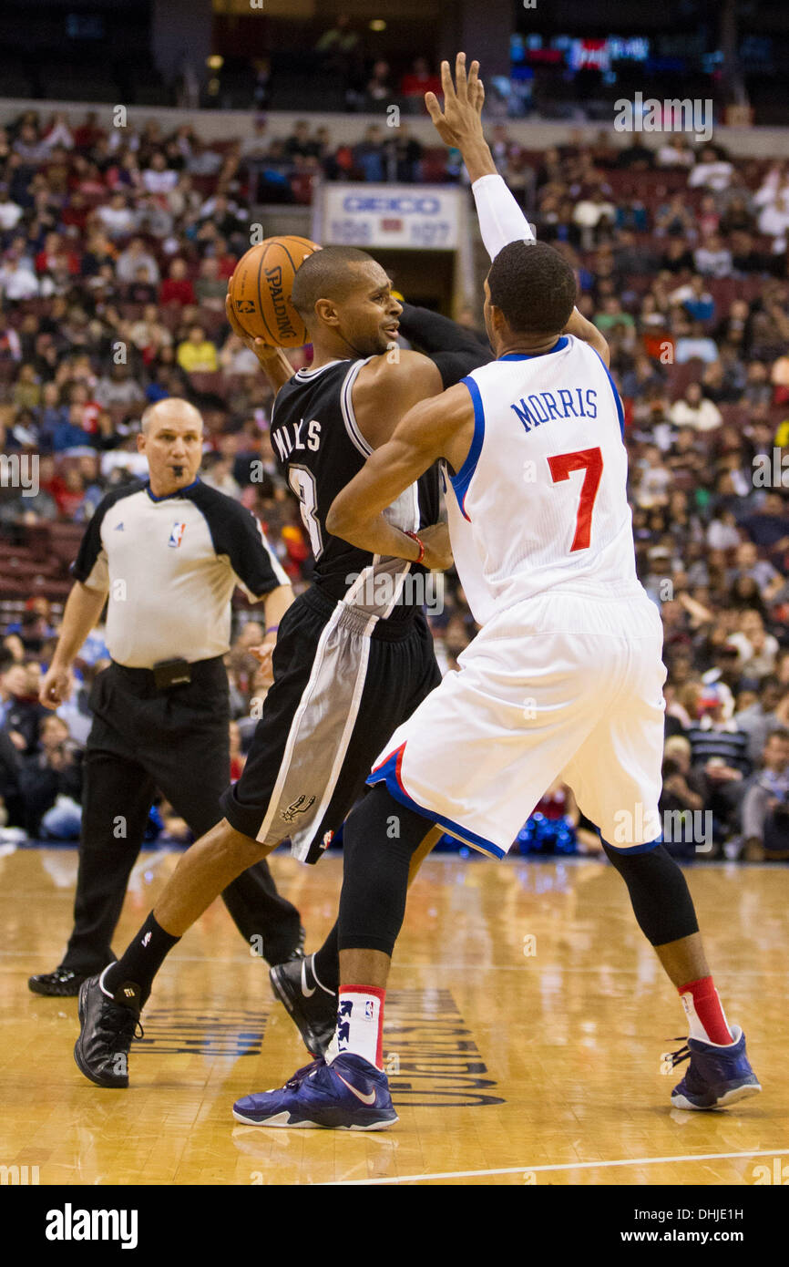 November 11, 2013: San Antonio Spurs point guard Patty Mills (8) in ...