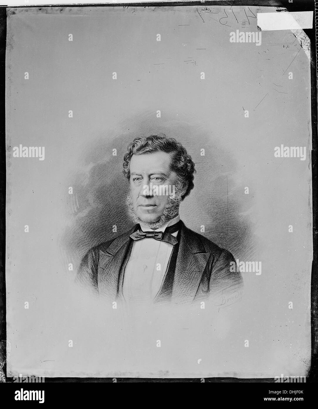 This is a portrait of Hon. Hamilton Fish, a distinguished politician ...