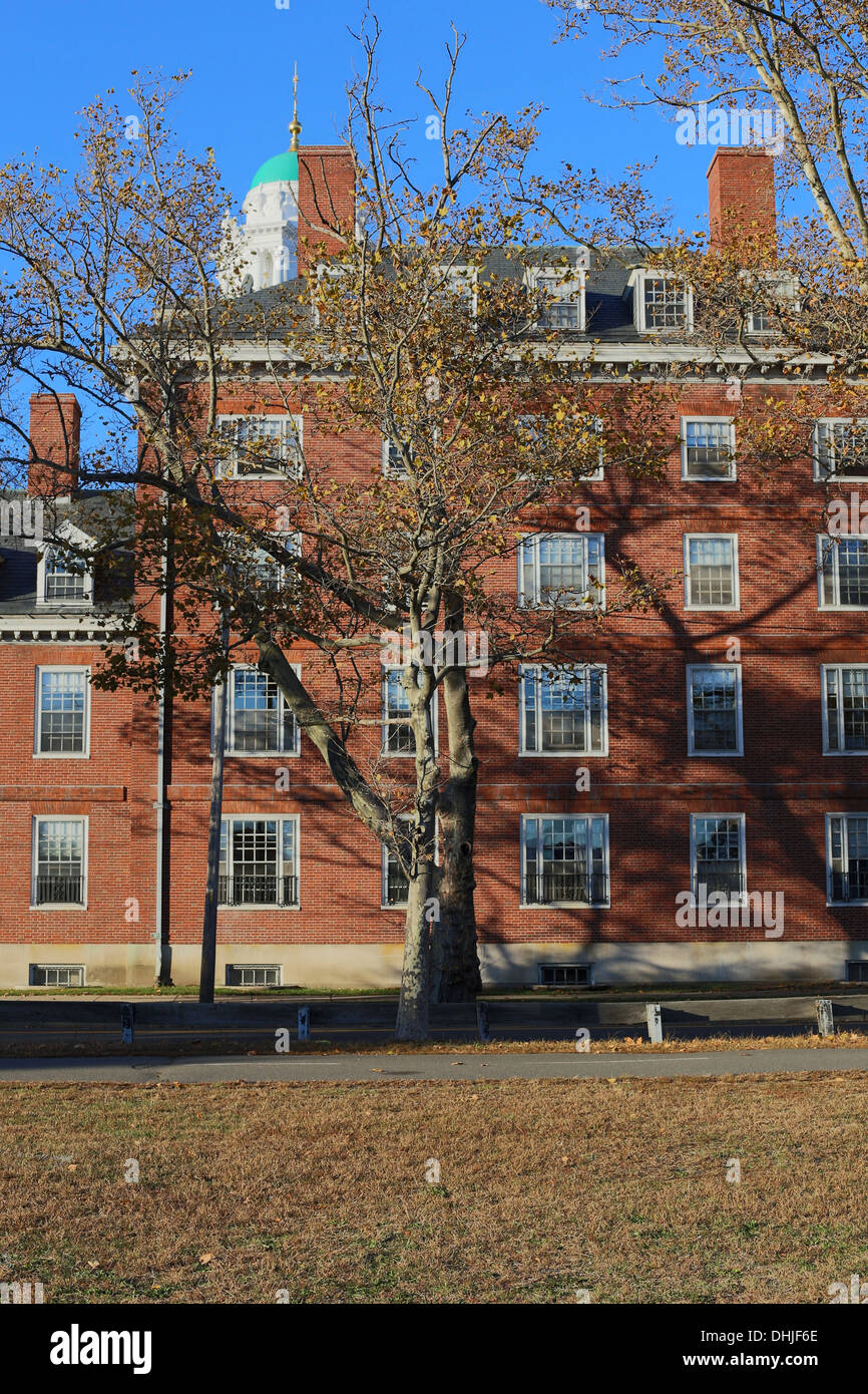 Sunny fall day at Harvard University campus in Cambridge, MA, USA on ...