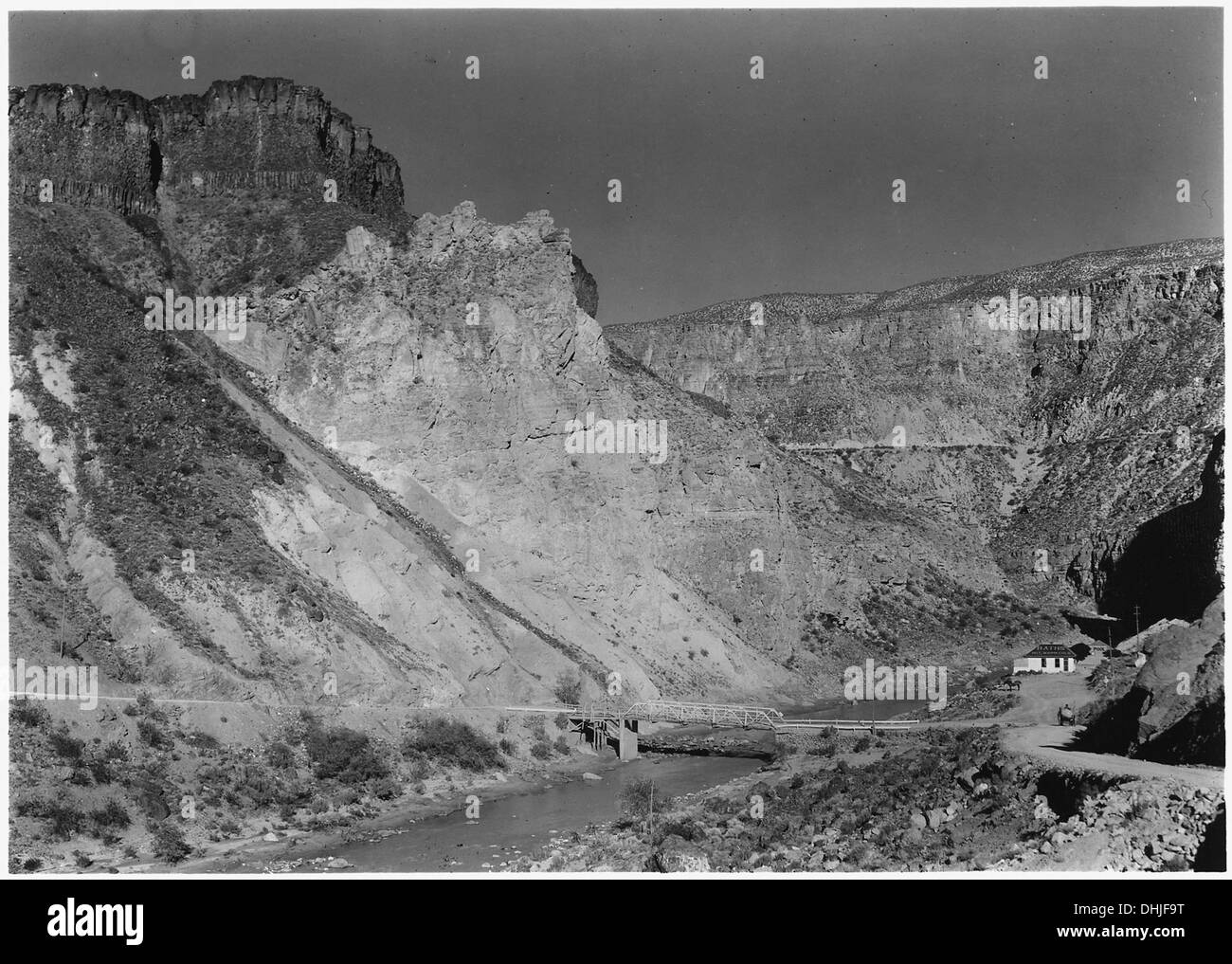 The Hurricane Fault, which intersects the Virgin River near La Verkin ...