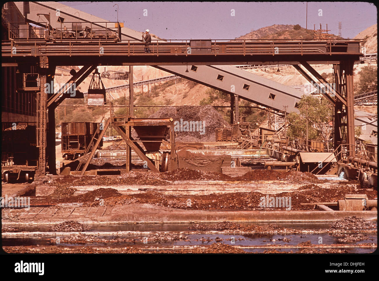 The iron leaching area at Inspiration Consolidated Copper Company’s ...