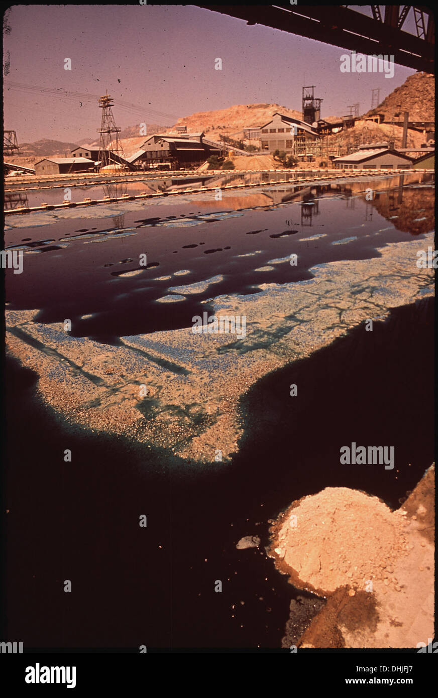 Leaching tanks used for separating copper during the electrowinning ...