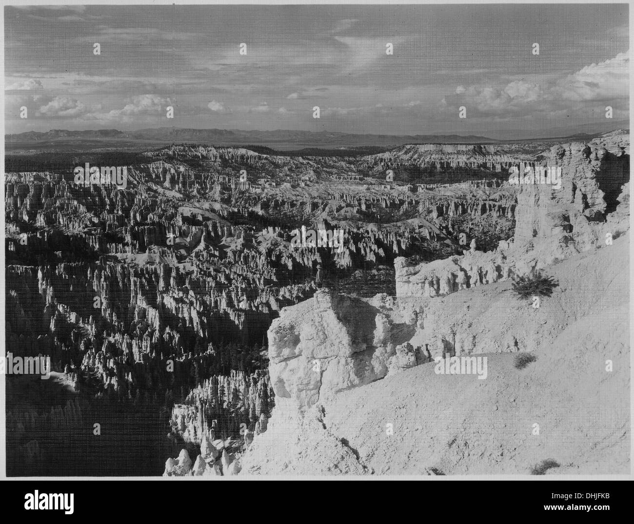 View over rock from Black and White Stock Photos & Images - Alamy
