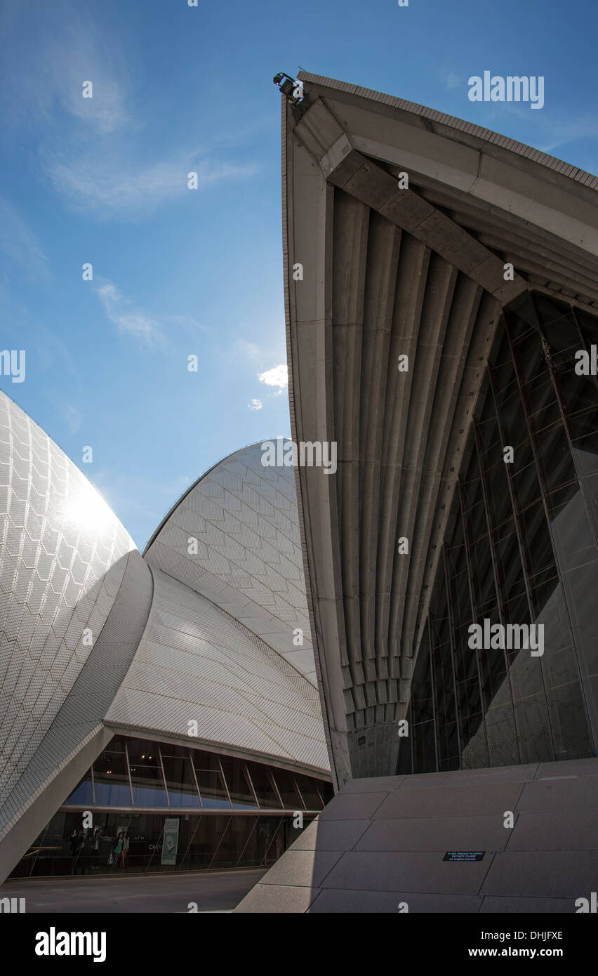 sydney opera house landmark detail in australia Stock Photo - Alamy