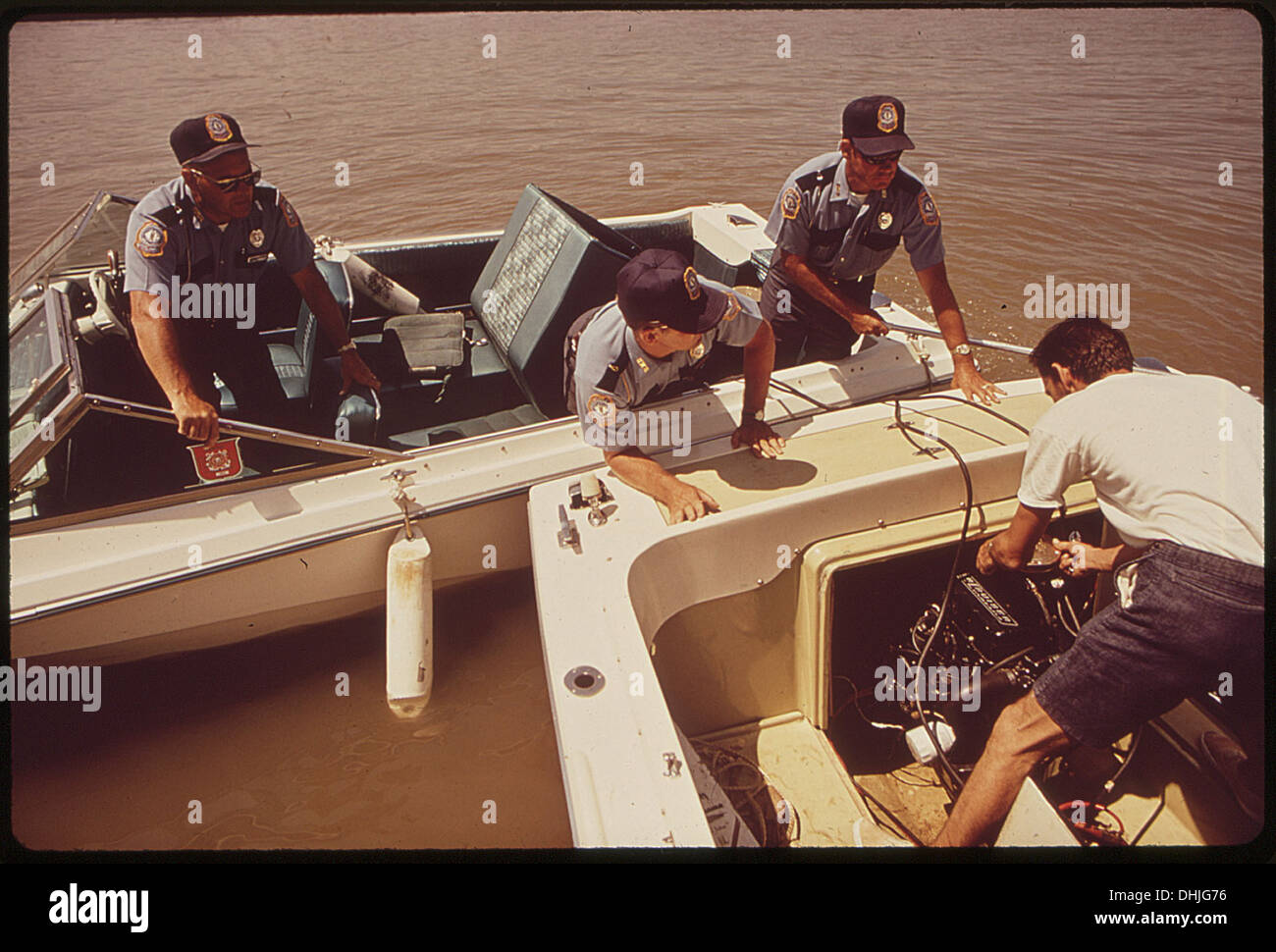 Vintage police boat hi-res stock photography and images - Alamy