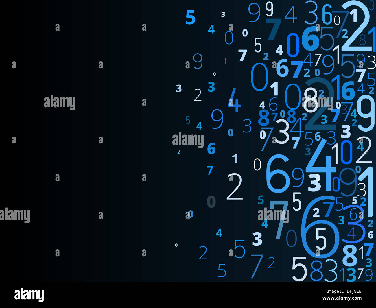 Vector background from numbers Stock Photo - Alamy