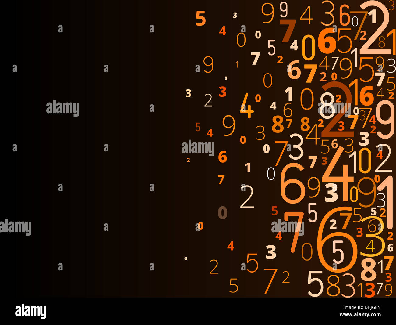 Vector background from numbers Stock Photo - Alamy