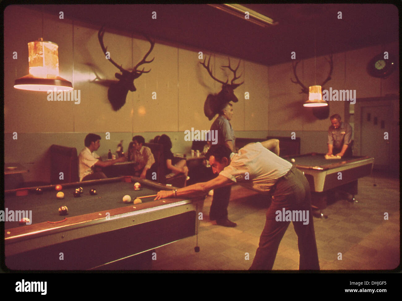 Usa vintage pool hall hi-res stock photography and images - Alamy