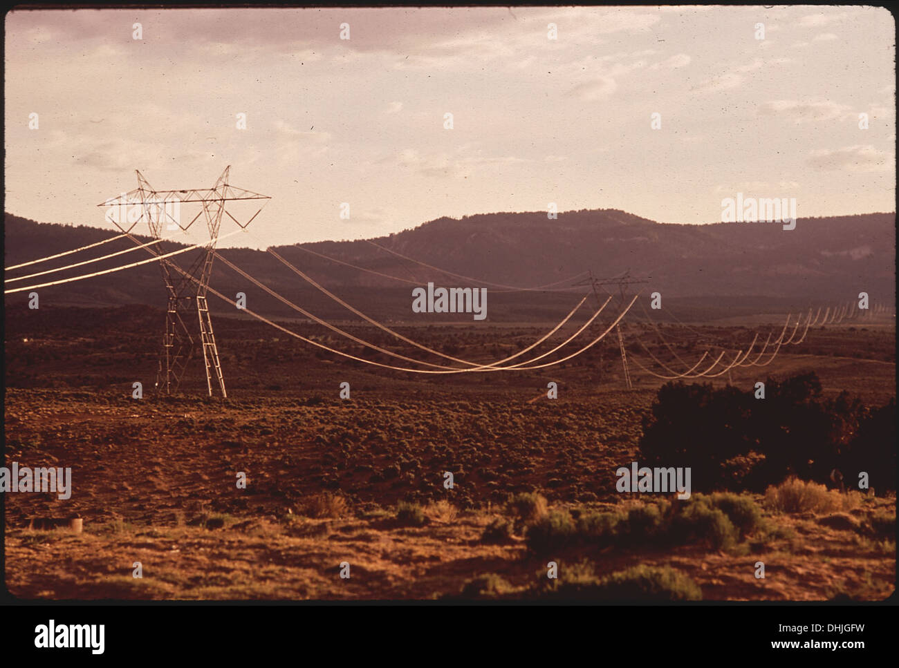 Vintage power lines hi-res stock photography and images - Alamy