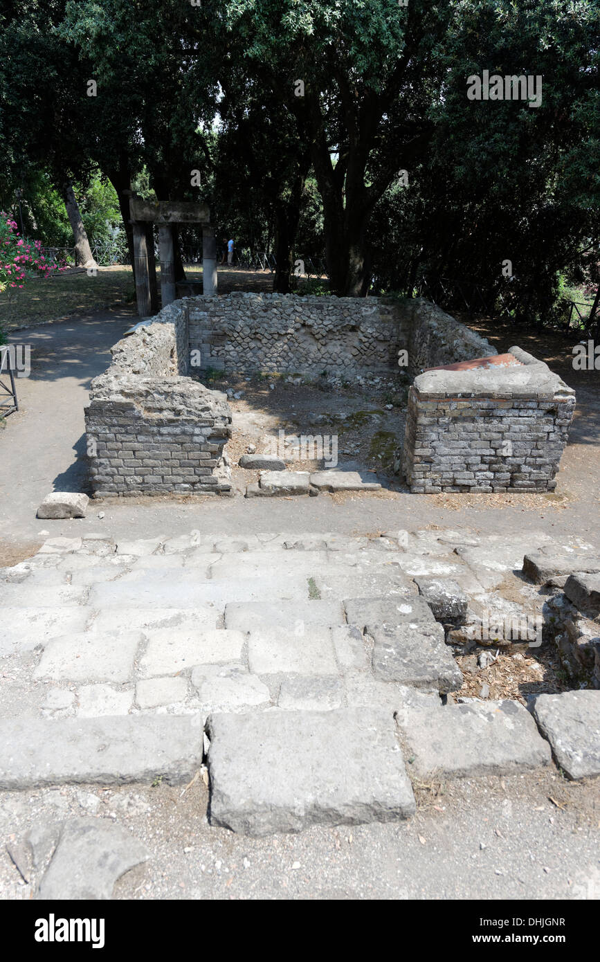 Shrine in front of the Doric Temple dedicated to Heracles’ and built in ...