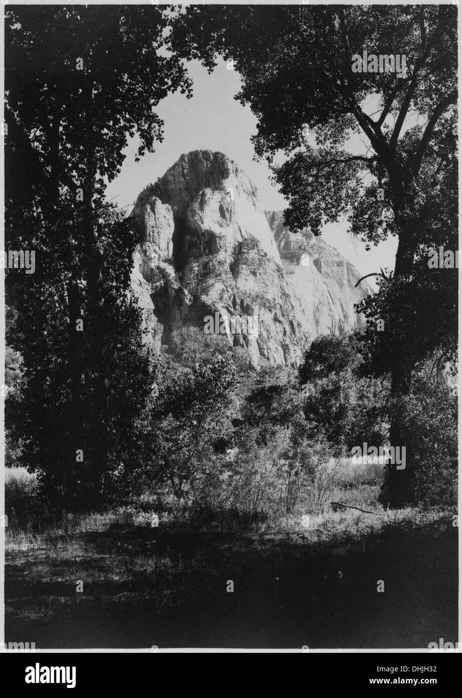 View from outlook in Black and White Stock Photos & Images - Alamy