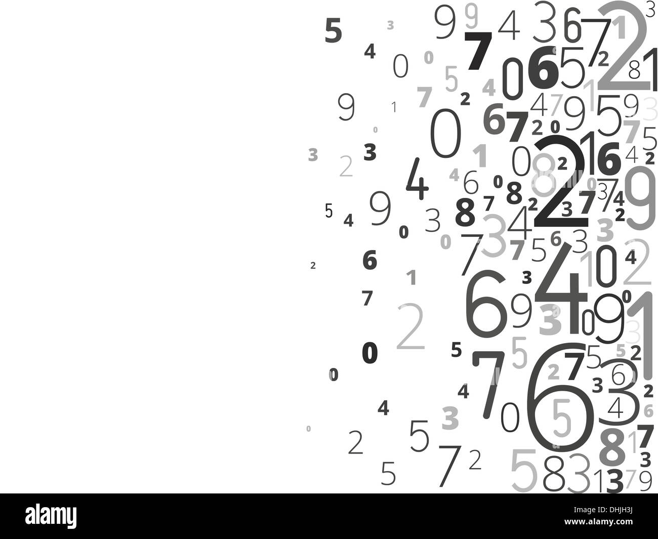 Vector background from numbers Stock Photo - Alamy