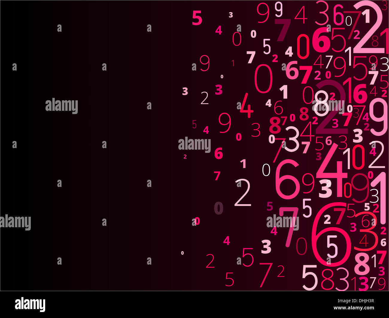 Vector background from numbers Stock Photo - Alamy