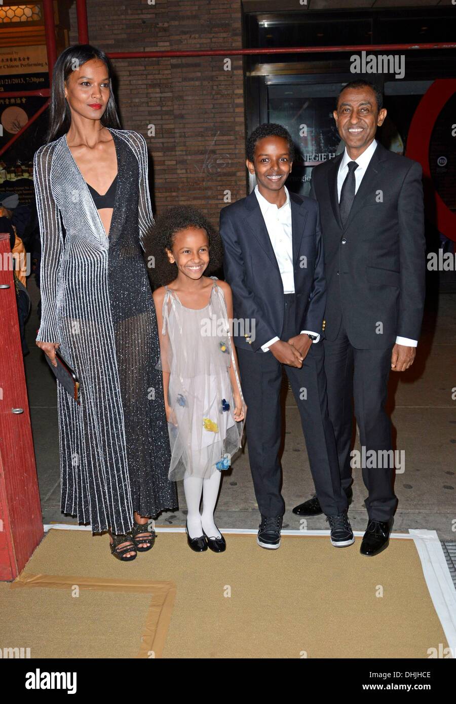 New York, NY, USA. 11th Nov, 2013. Liya Kebede, Suhul Kebede, Raee ...