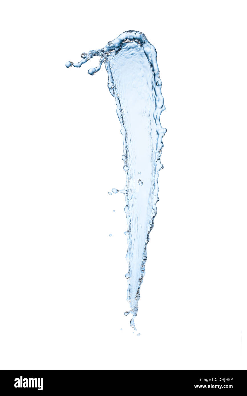 A splash of flying crystal clear water Stock Photo - Alamy