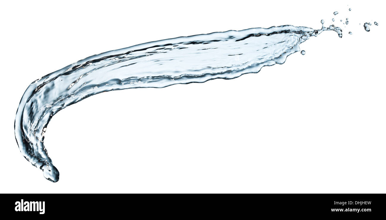 A splash of flying crystal clear water Stock Photo - Alamy