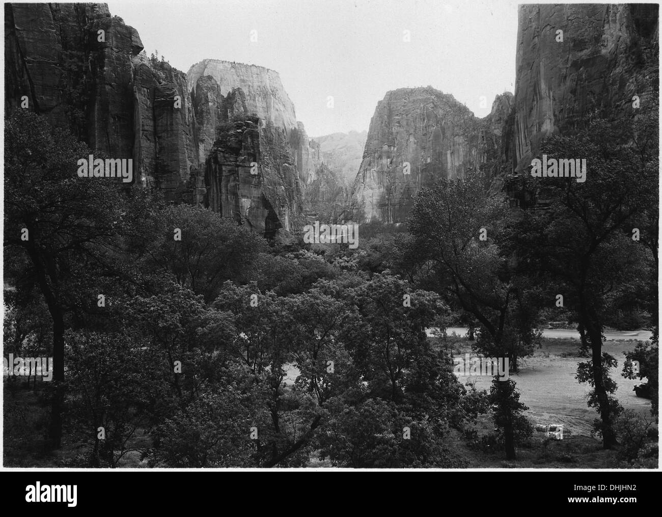 The Temple of Sinawava is a geological formation in Zion National Park ...