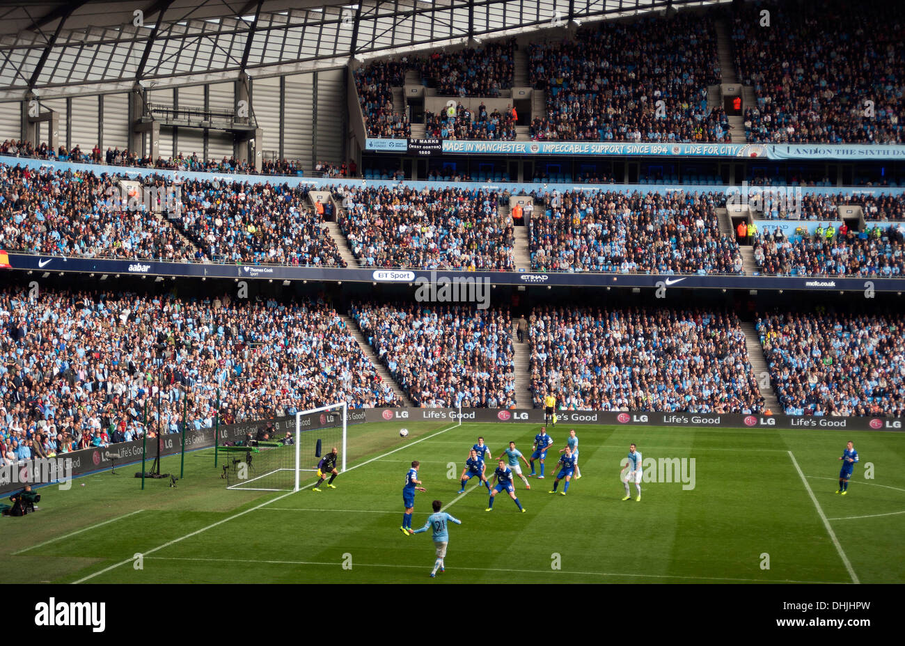 Manchester City v Everton Premiership football match, Etihad Stadium ...