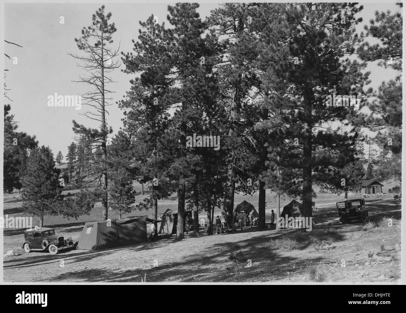 The tourist camp at Bryce Canyon offers visitors accommodations and ...