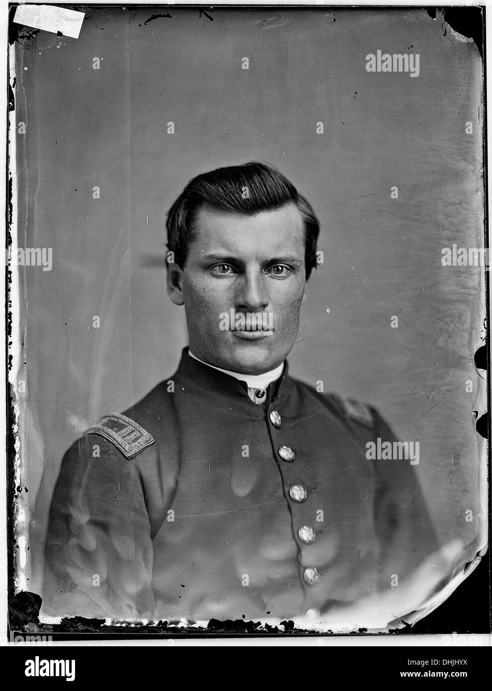 The image depicts a Union officer, likely from the Civil War era. The ...
