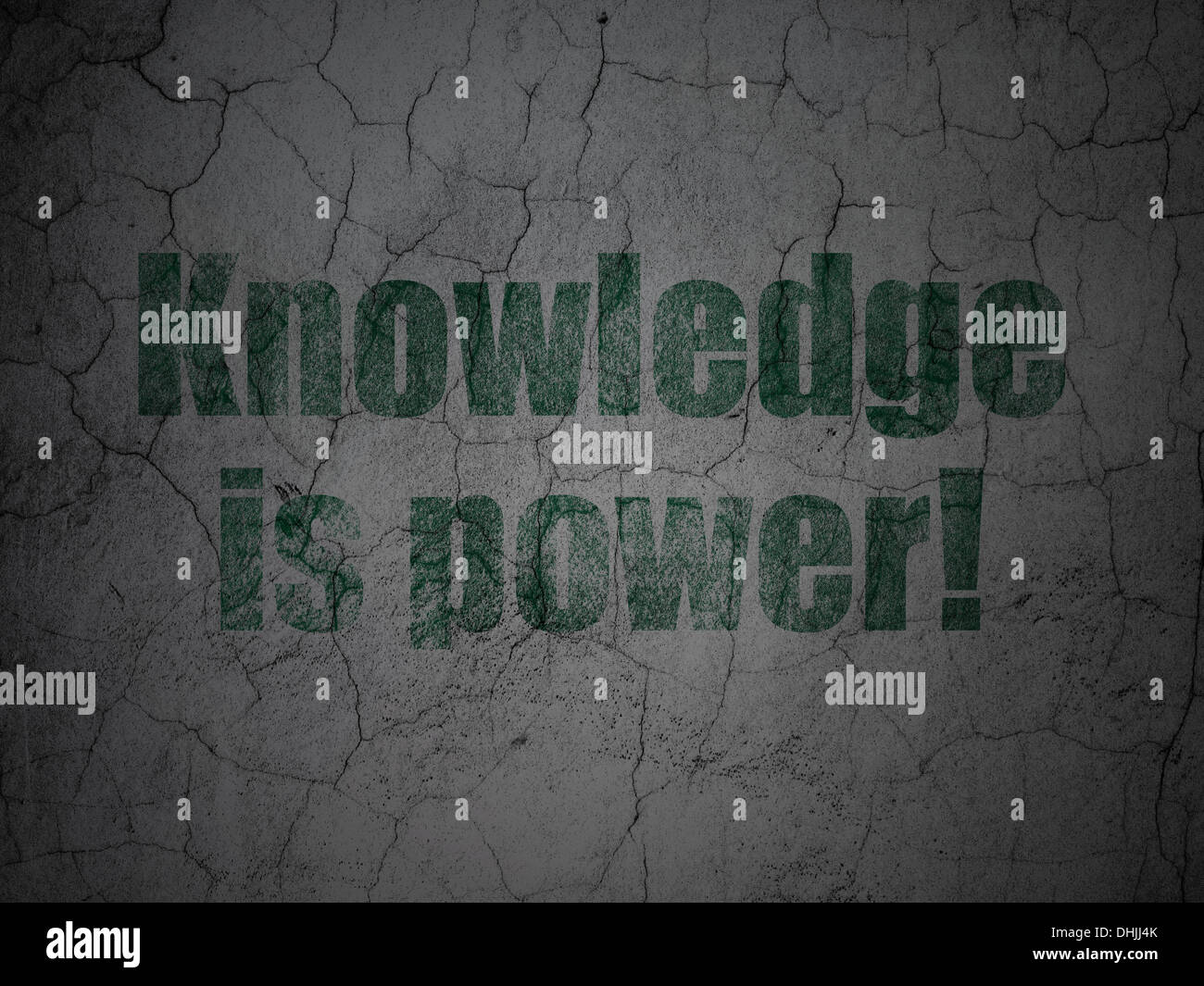 Education concept: Knowledge Is power! on grunge wall background Stock ...
