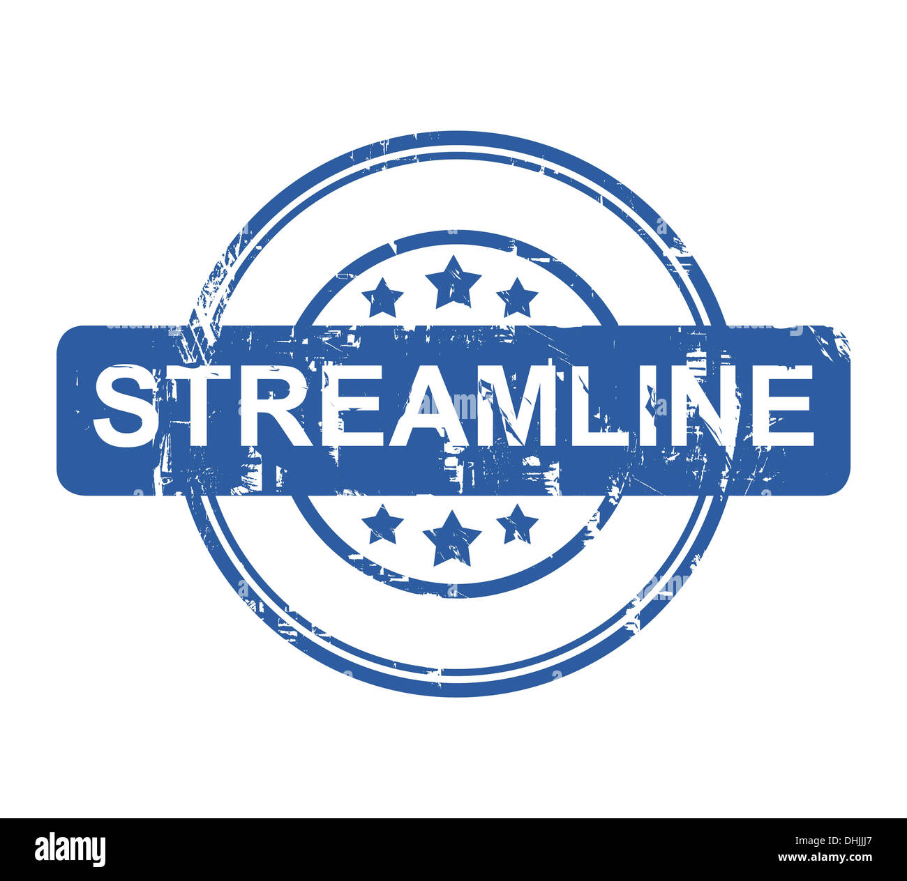 Streamline business stamp with stars isolated on a white background ...