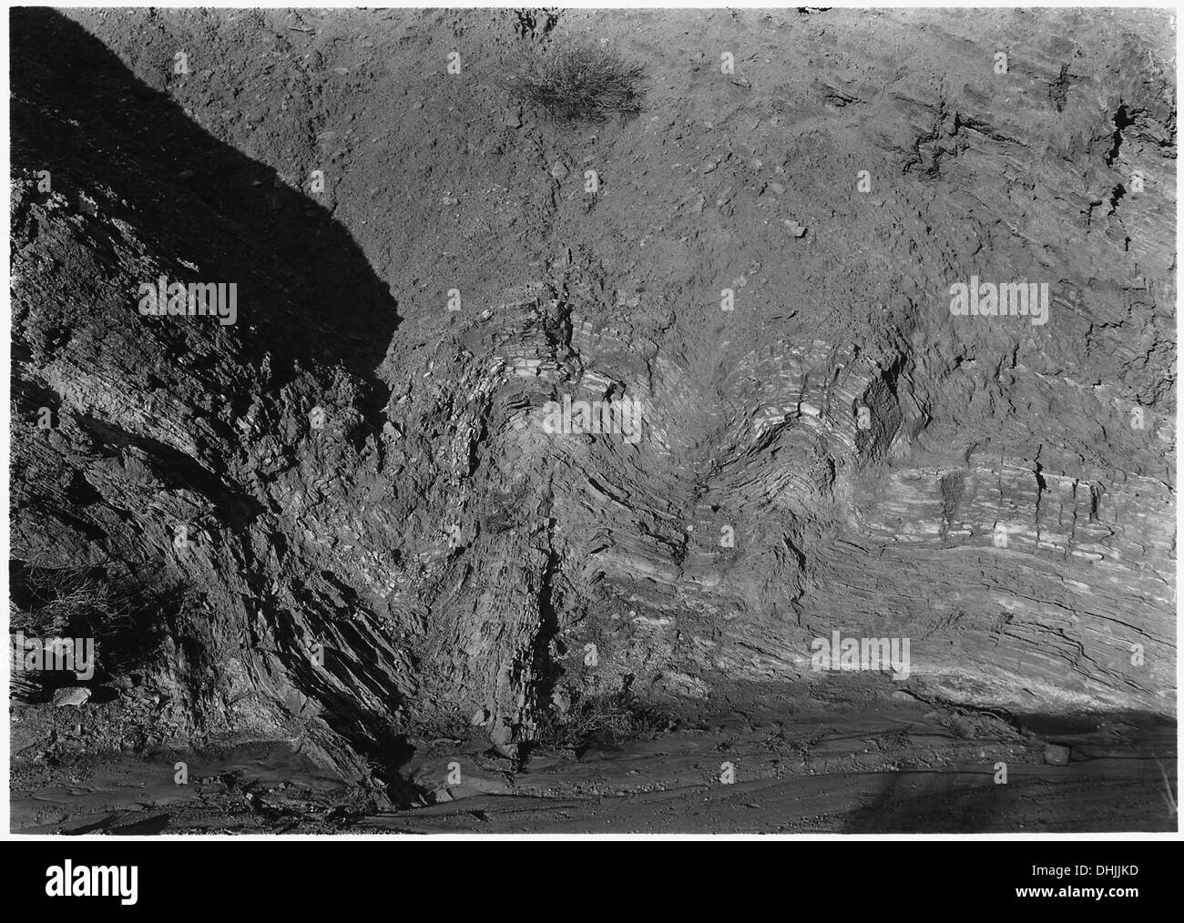 This image shows the folding of incompetent strata, illustrating the ...