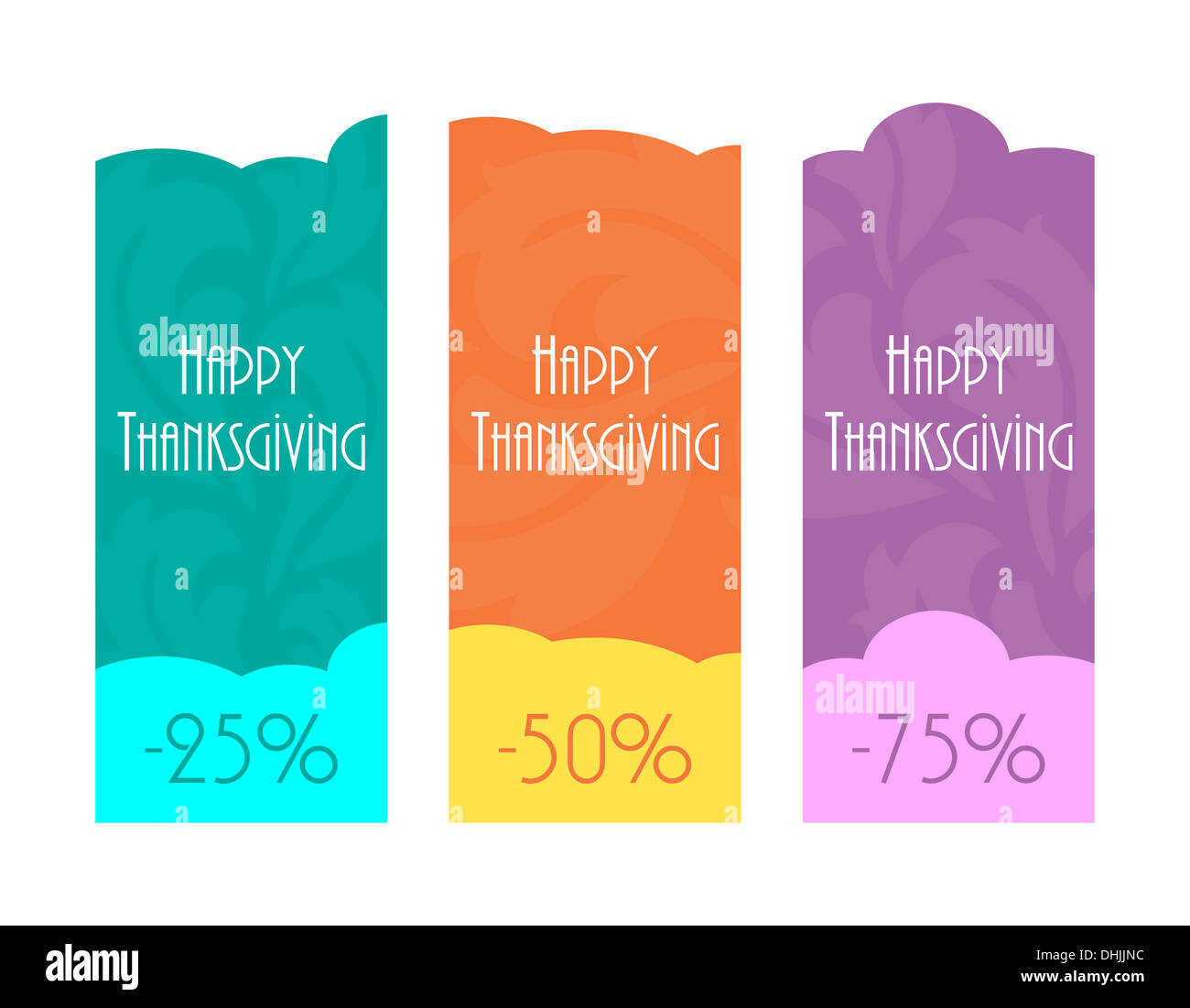 Happy Thanksgiving labels Stock Photo - Alamy