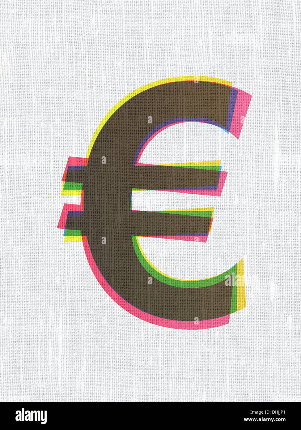 Currency concept: Euro on fabric texture background Stock Photo - Alamy