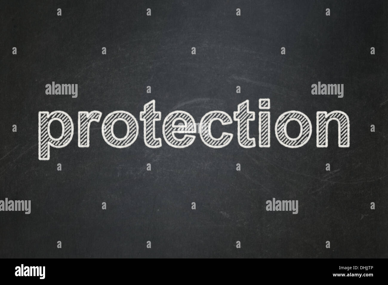 Protection concept: Protection on chalkboard background Stock Photo - Alamy
