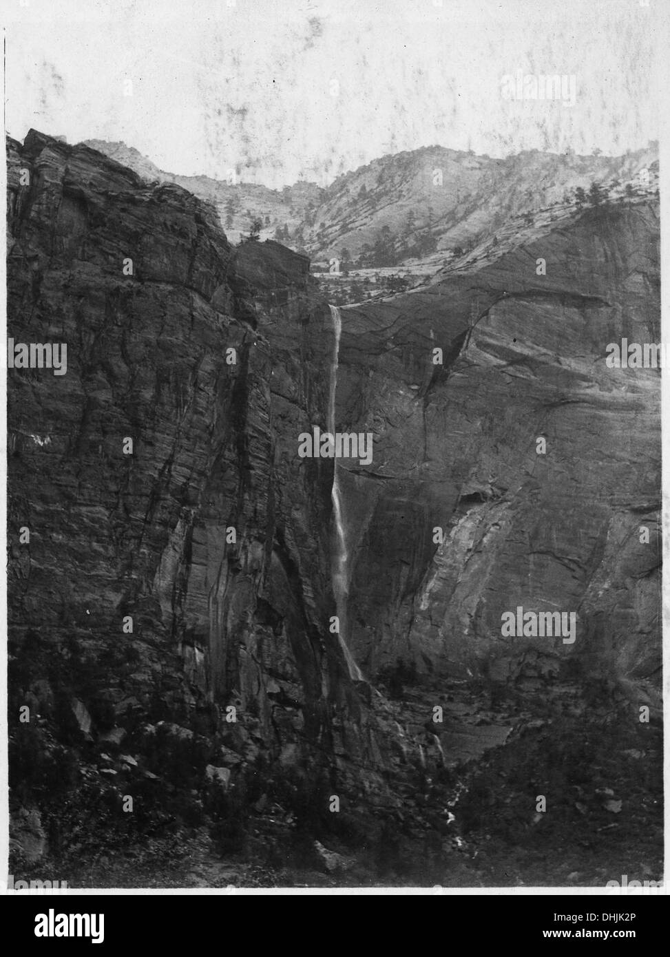 Waterfall in storm Black and White Stock Photos & Images - Alamy