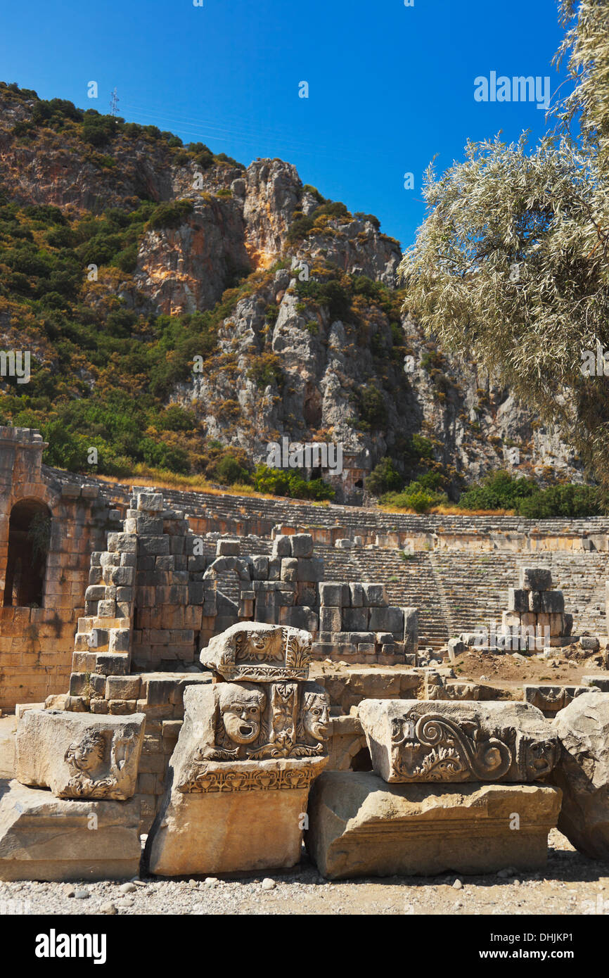Ancient town in Myra, Turkey Stock Photo - Alamy