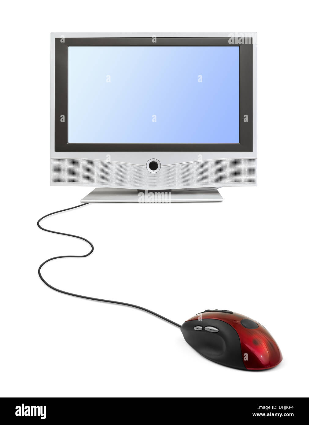 Computer mouse and monitor Stock Photo - Alamy