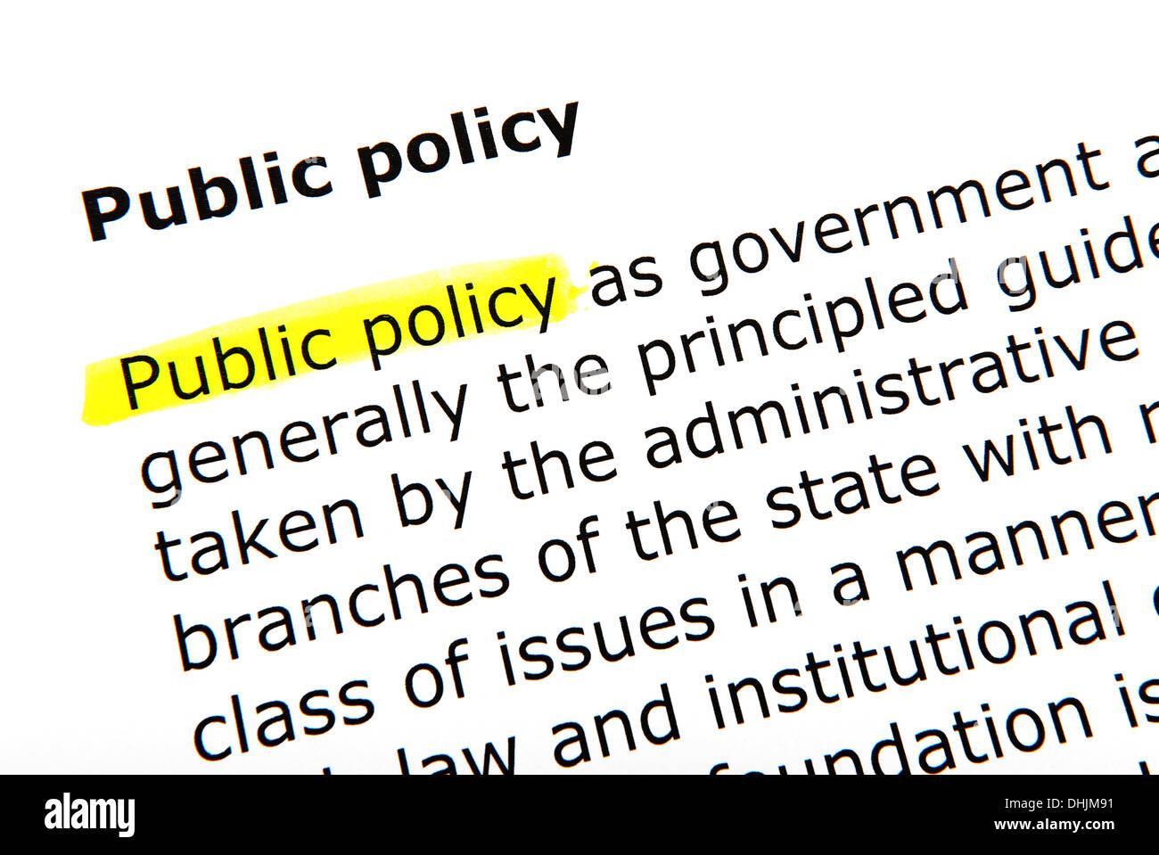 Public Policy Definition