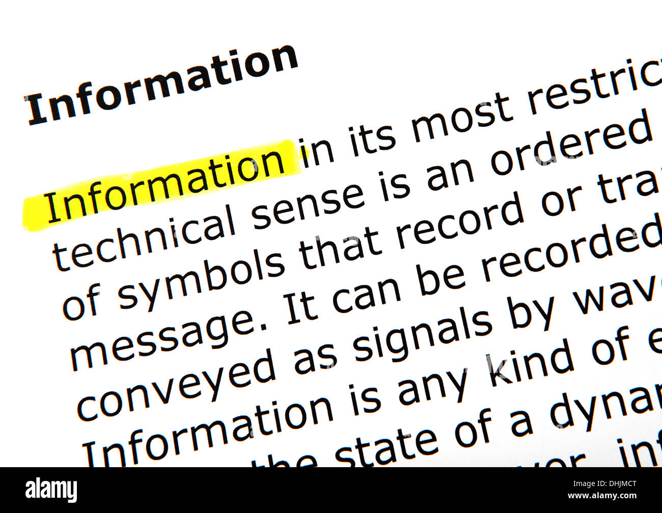 Practical information hi-res stock photography and images - Alamy