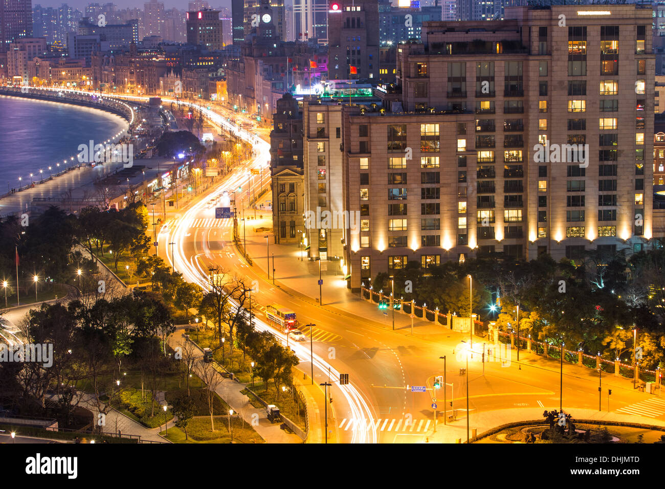 night view at shanghai china Stock Photo - Alamy
