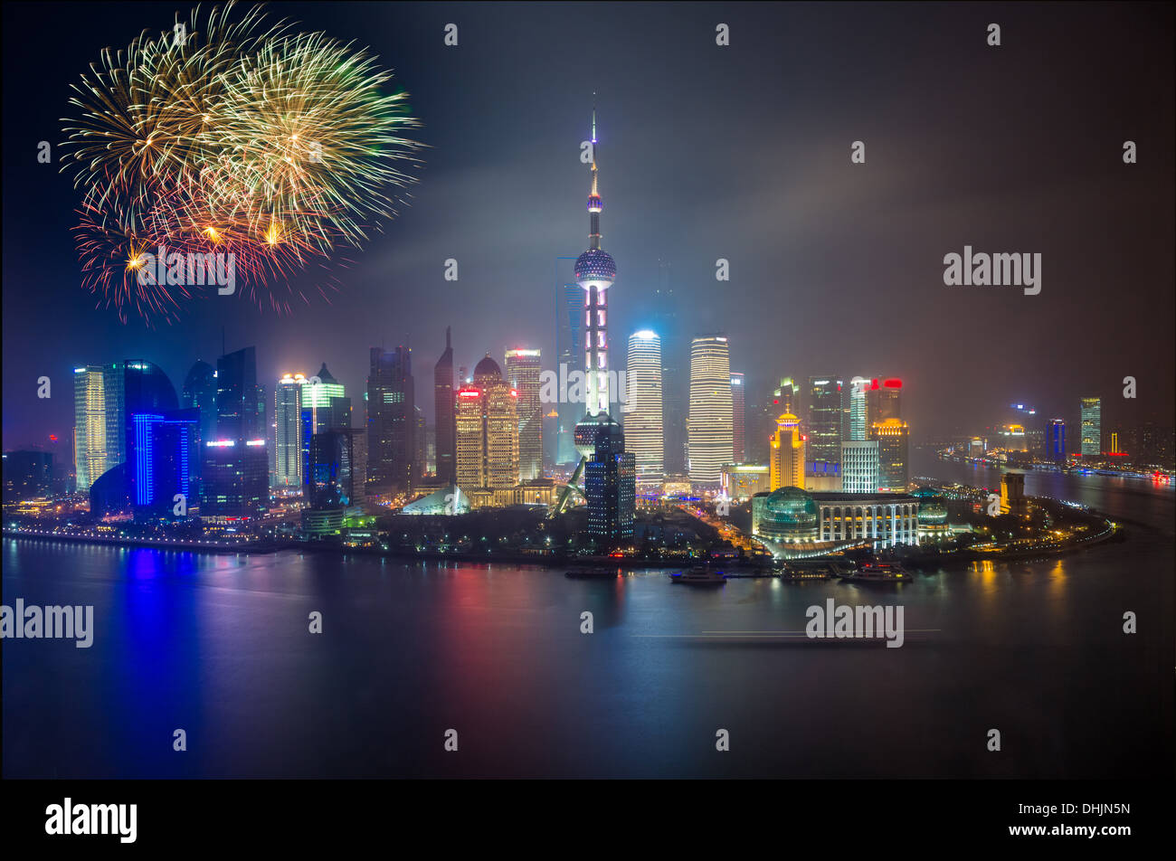 night view at shanghai china Stock Photo - Alamy