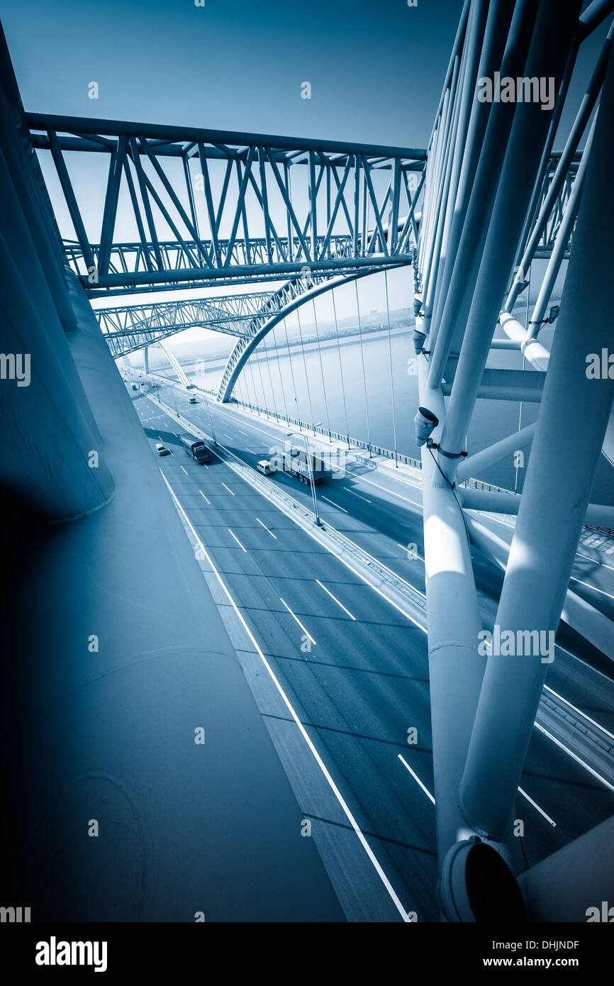 traffic of bridge Stock Photo - Alamy