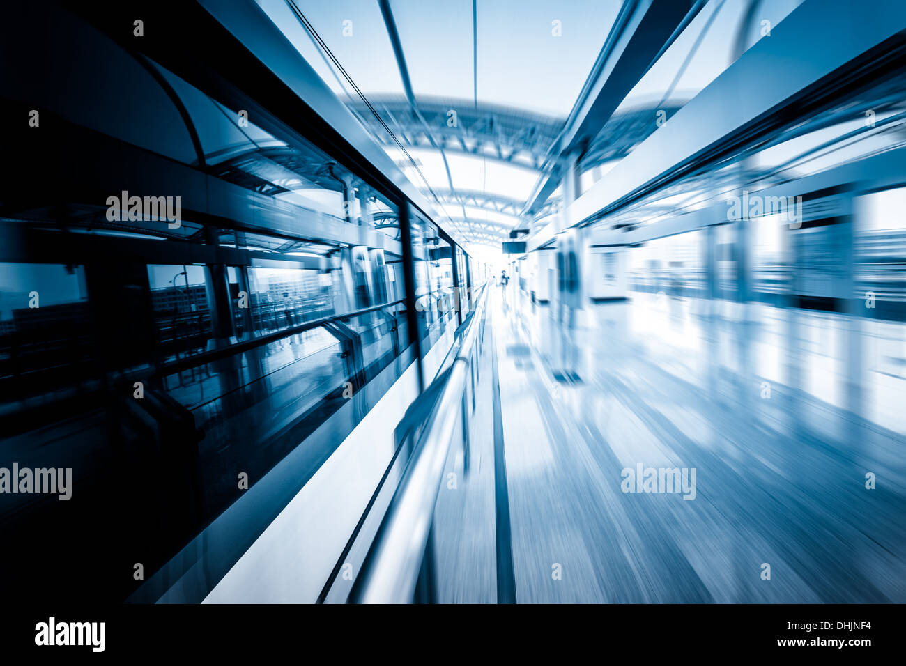 Train through building hi-res stock photography and images - Alamy