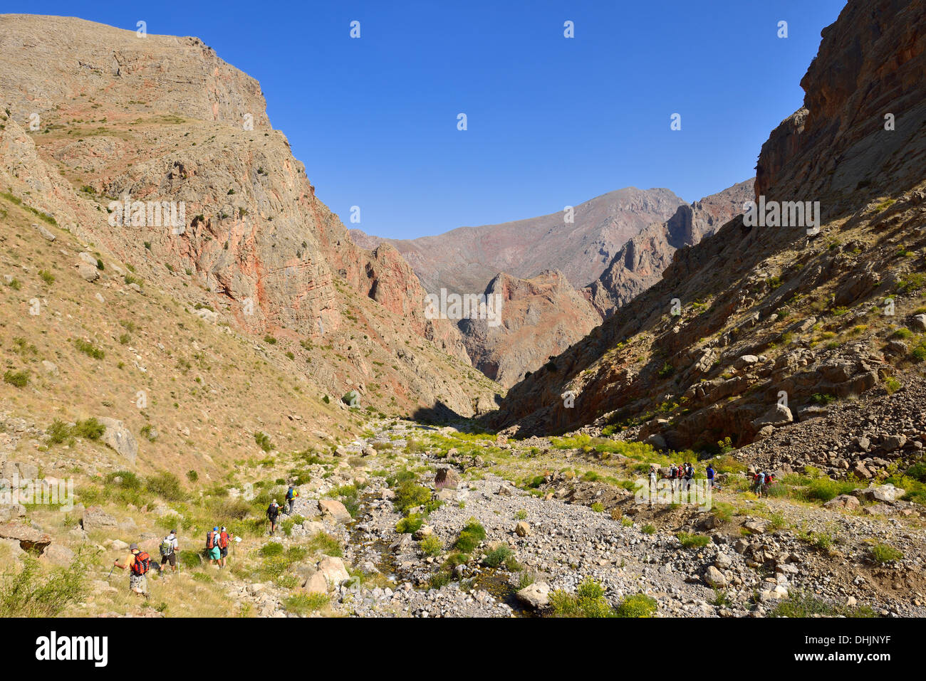 Turkey, High or Anti-Taurus Mountains, Aladaglar National Park, group ...