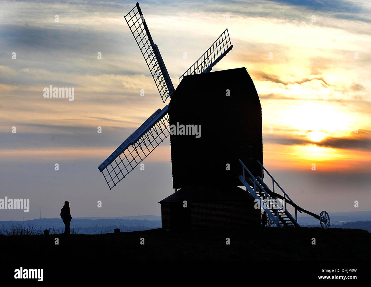 Brill windmill at night hi-res stock photography and images - Alamy