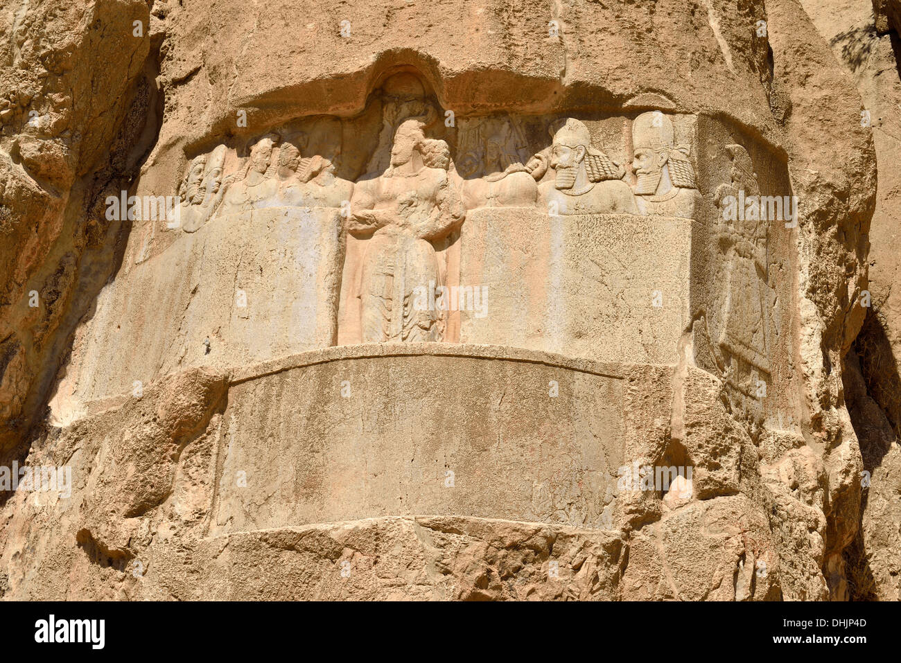 Iran, Fars, Naqsh-e Rostam, sassanid relief of king Bahram II Stock ...