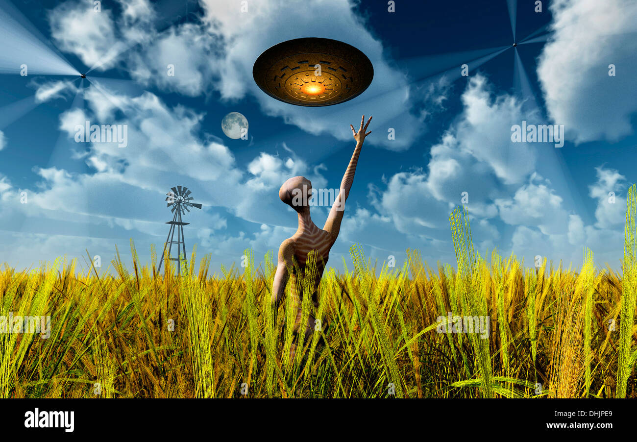 The Truth Behind The Making Of Crop Circles Stock Photo - Alamy