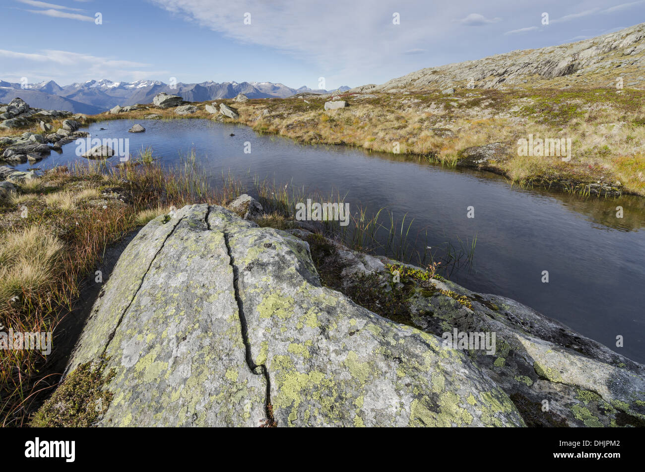 mountain lake, Romsdalen, Norway Stock Photo - Alamy