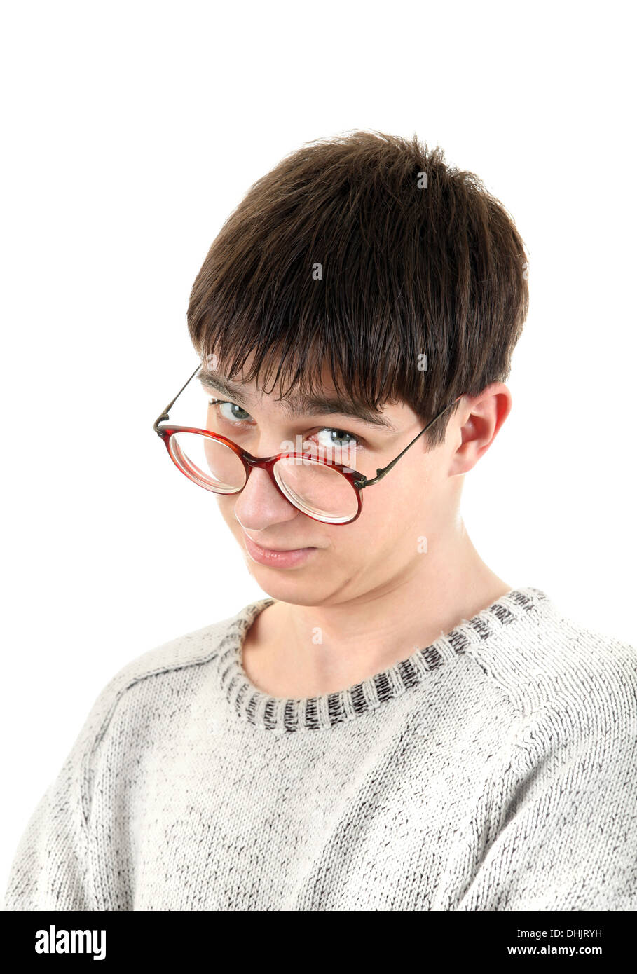Cute guy in glasses hi-res stock photography and images - Alamy