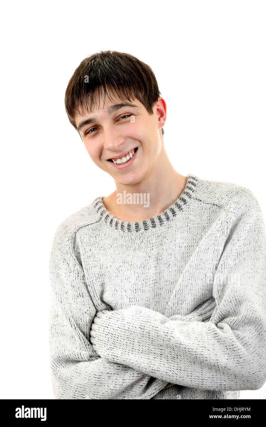 Man face front view smile young hi-res stock photography and images - Alamy