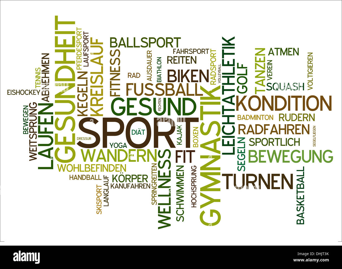 word cloud for sport Stock Photo - Alamy