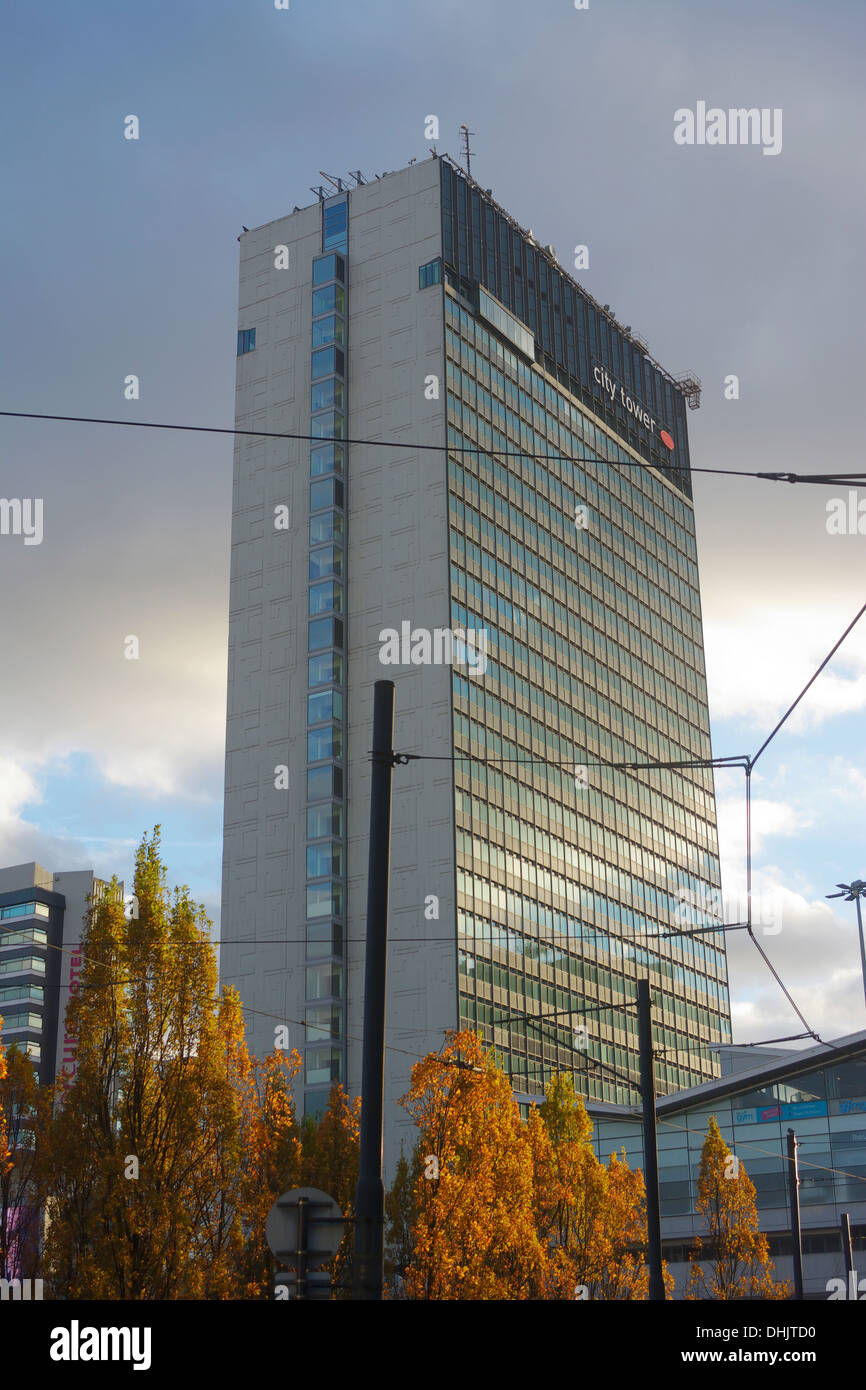 City Tower in Manchester Piccadilly. Formerly known as the Sunley ...